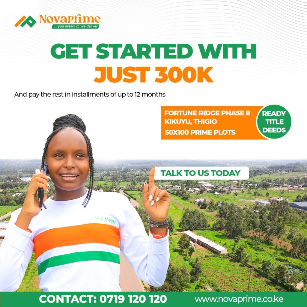 Get Started with Just 300K: Own a Prime Plot in Kikuyu